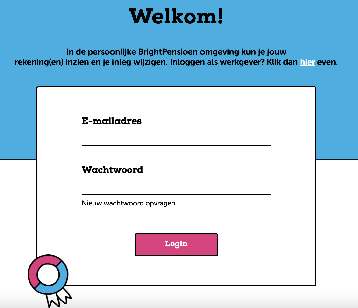 Hoe log ik als individu in op de portal? | BrightPensioen